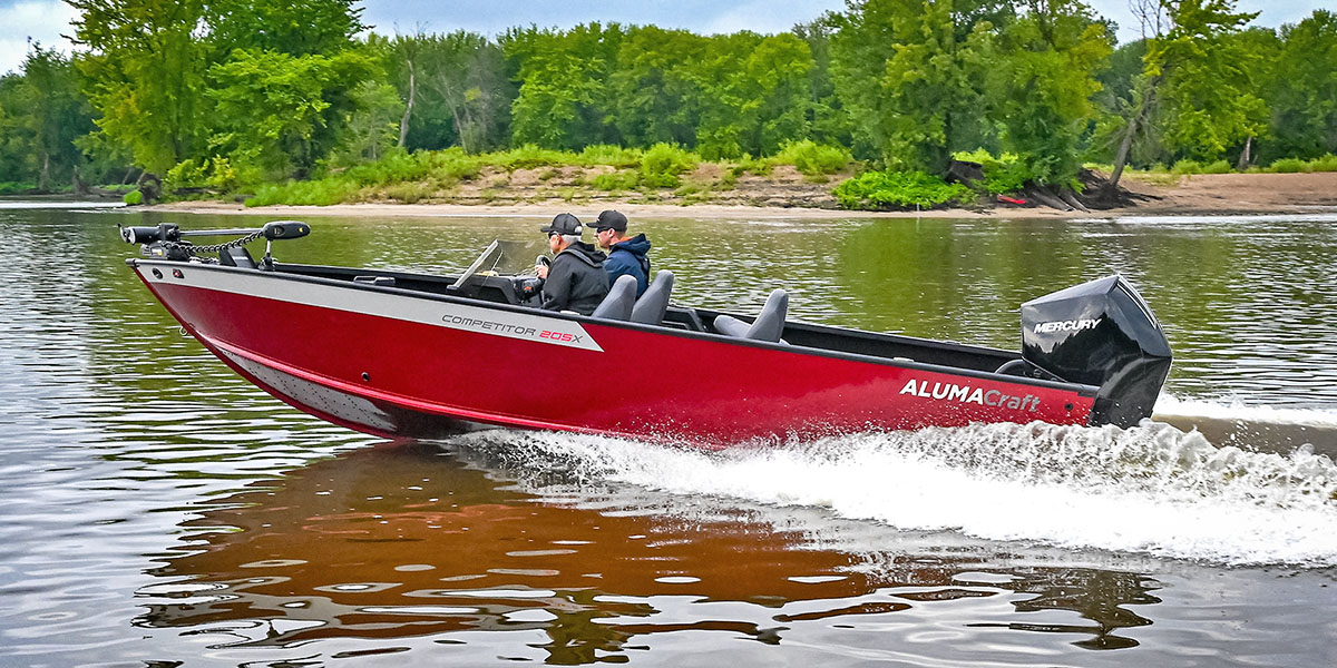 Alumacraft Flat Bottom River Boat 15 Ft Alumacraft 40 Hp Yamaha 2